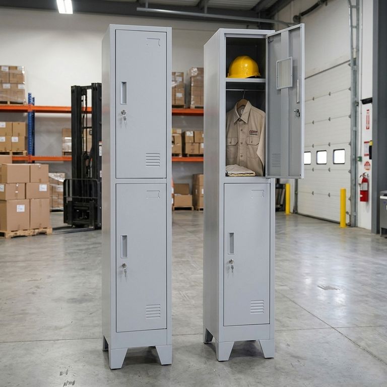 Locker 2 puertas 1 cuerpo con Porta Candado Equimet | Sodimac Chile