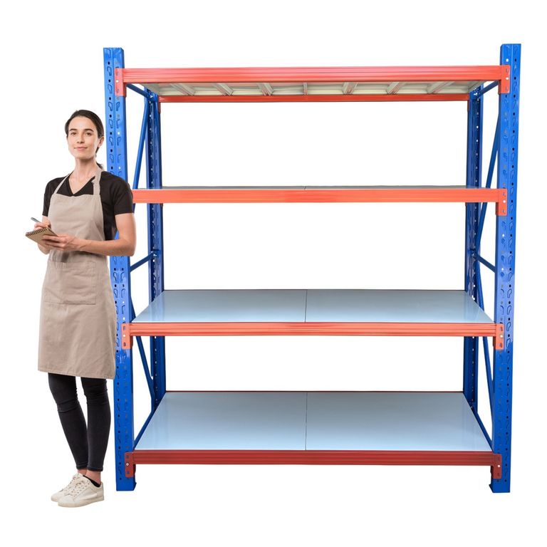 Estante Mini Rack acero 2x2 mt 4 bandejas Color Cap. 800 kg | Sodimac Chile