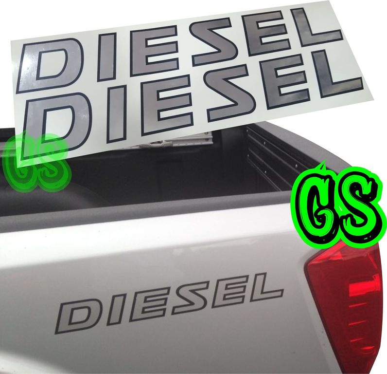 GRAVITY Sticker Adhesivo Logo Diesel Nissan Np300 Pick Up Cromado ...