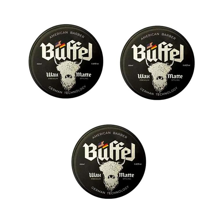 BUFFALO Pack X 3 Cera Capilar Buffel wax Matte 150mL BUFFALO ...