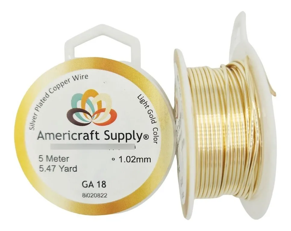 GENERICO Alambre Para Bisuteria Americraft Supply Calibre 18 - 5mts ...