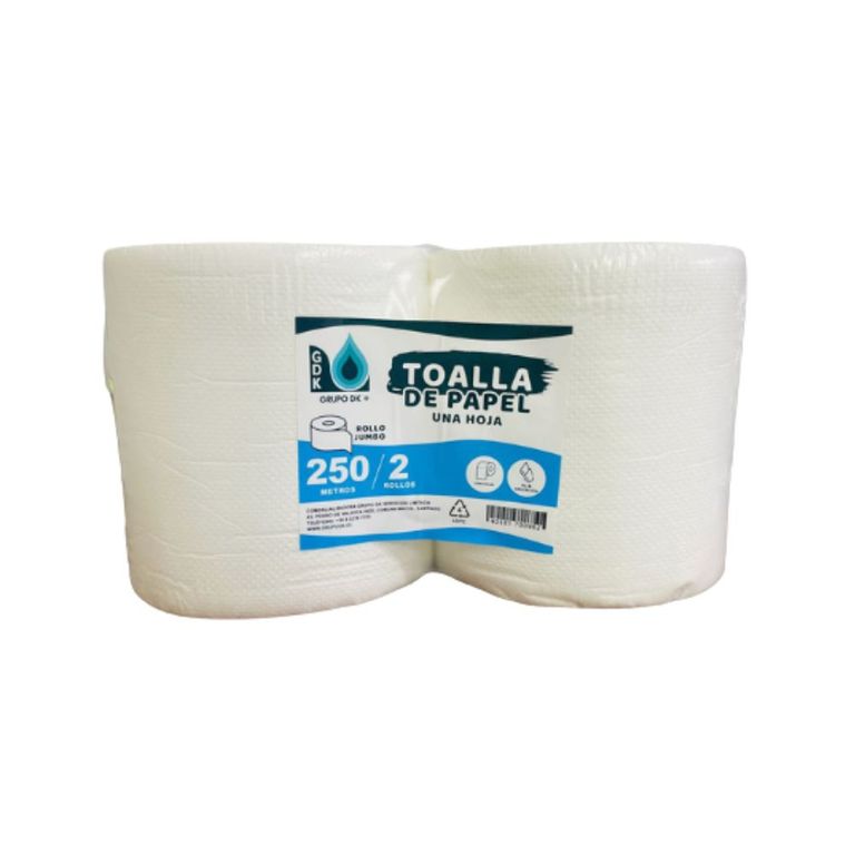 GENERICO Toalla papel Industrial 250 mts (4 rollos 1000 mts ...