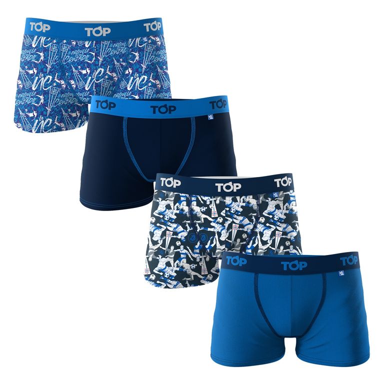 TOP Bóxer Niño Algodón Universidad Católica Pack 4 C4 Top. | falabella.com