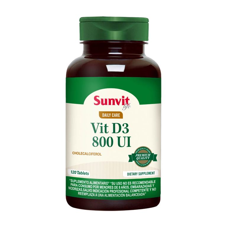 SUNVIT Vitamina D 800 IU (120 tabs) | falabella.com