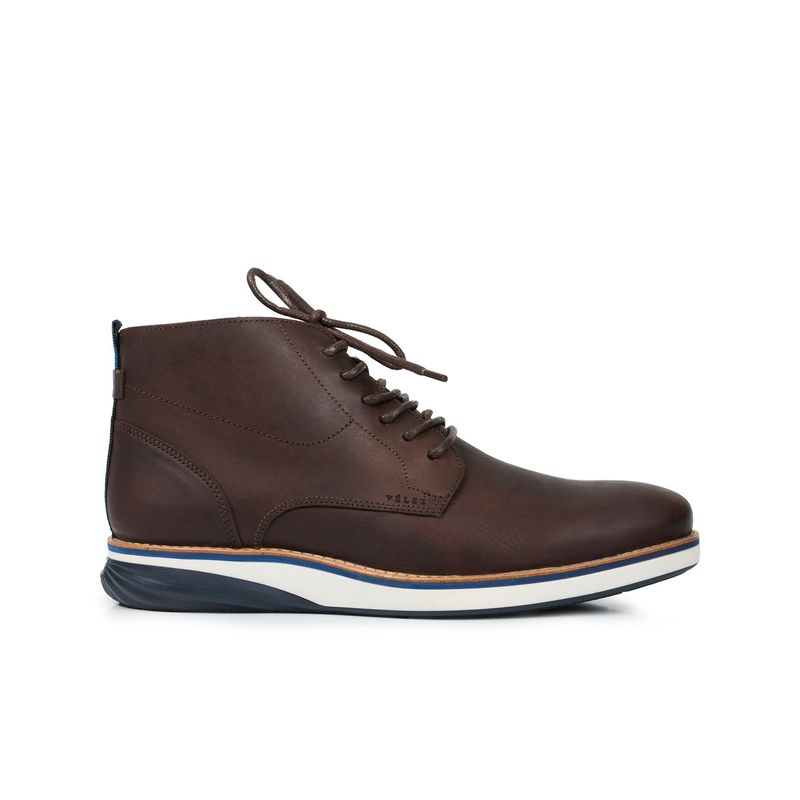 VELEZ Vélez Botas Casual Play Cuero Hombre Efecto Envejecido Azul ...