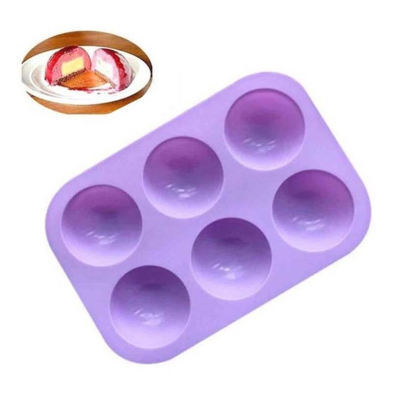 GENERICO Molde De Silicona Media Esfera Molde Silicona Media Esfera ...