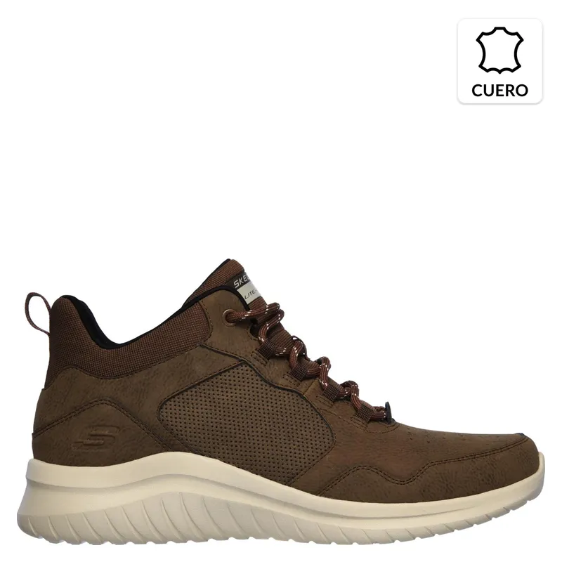 Skechers Botin Hombre Cuero Café | falabella.com