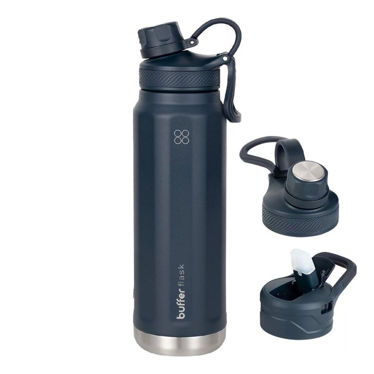 BUFFER FLASK Termo Botella Agua Termica Acero Inox Buffer 1lt - Azul ...