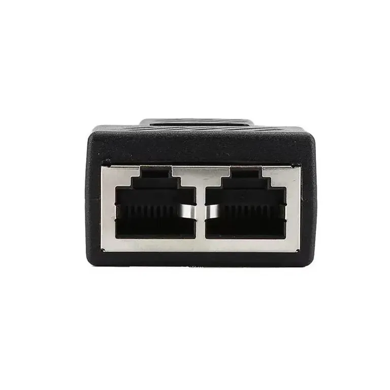 GENERICO Adaptador Splitter Rj45 Divisor 1 A 2 Vías Doble Puerto ...