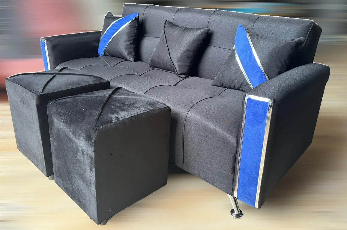 GENERICO SOFA KAMI TRES CUERPOS CON PUFF Y COJINES | falabella.com