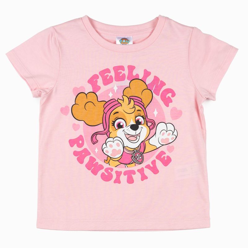 PAW PATROL Polera Niña Feeling Pawsitive Skye Rosa Paw Patrol ...