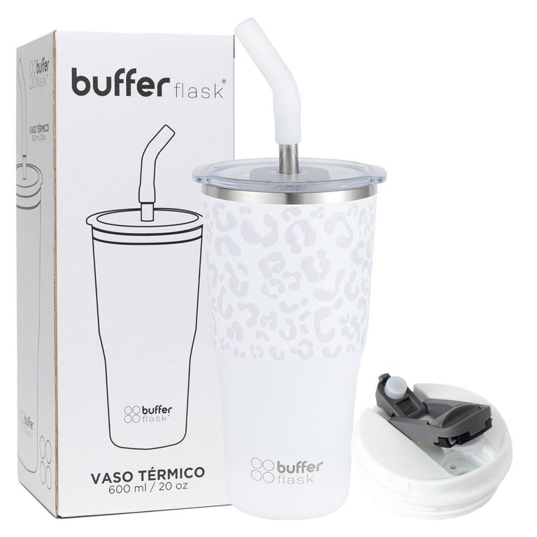 BUFFER FLASK Termo CafeMug Buffer Vaso Termico600ml Sellable - Blanco ...