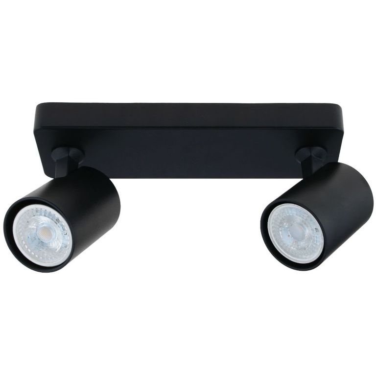 TECHNOLAMP Foco Sobrepuesto 2xgu10 Technolamp Dirigible Budi Negro ...