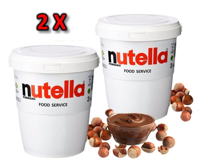 NUTELLA Pack X2 Nutella Balde 3kg cu Ferrero Crema Cacao y Avellana ...