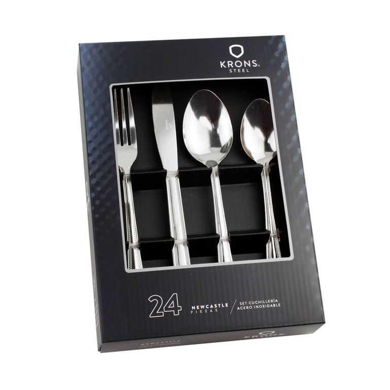 KRONS Set Cuchillería Perlado Acero Inoxidable 24Pzas Krons | falabella.com