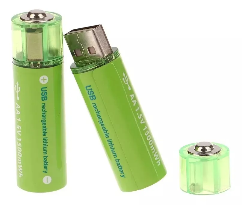 Pack X2 Pilas Recargables Usb Pila Aa Recargable Doble A | Sodimac Chile