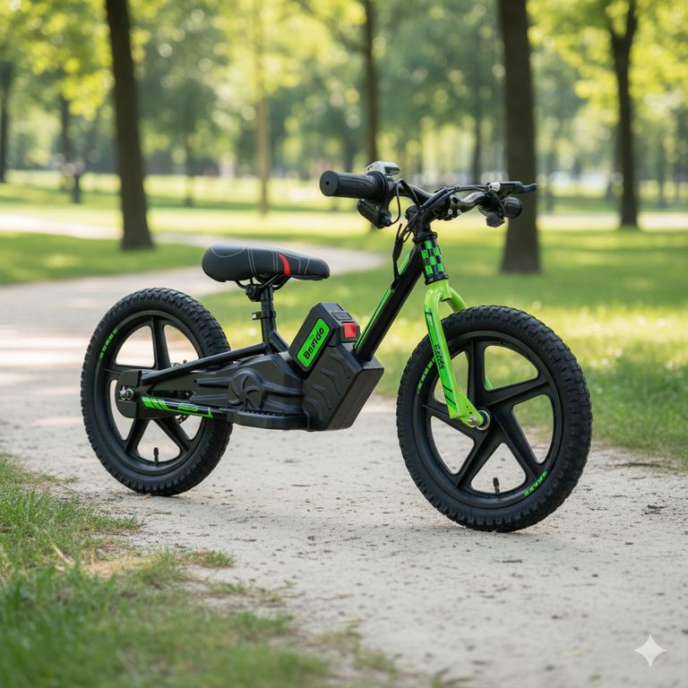 Bicicleta Eléctrica Infantil BeRide Aro 12 Verde Bebesit | Sodimac Chile