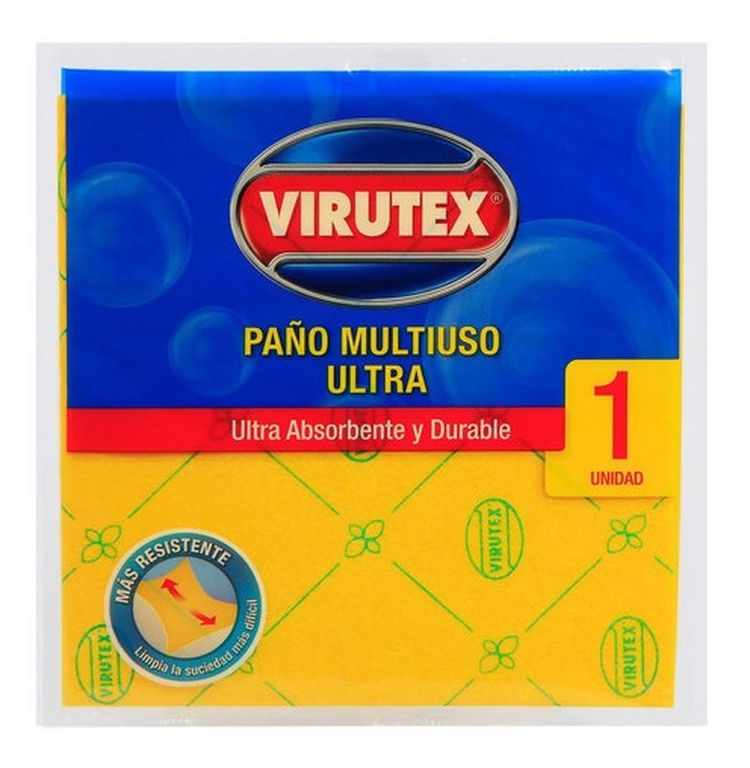 VIRUTEX Paño Multiuso Ultra X1 Ultra Absorbente Amarillo Virutex ...