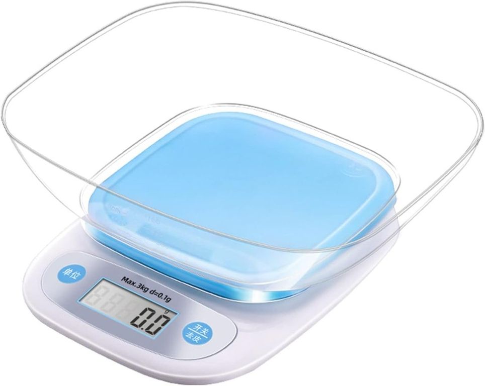 Balanza Bascula Pesa Digital Para Cocina con Recipiente 5 Kilos ...