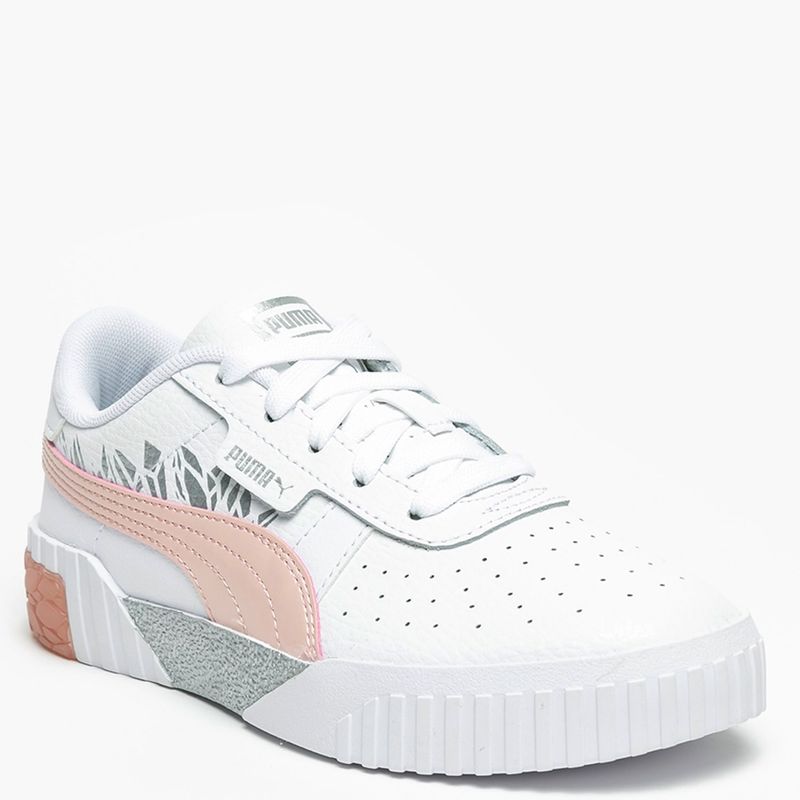 PUMA Cali Arctic Ps Zapatilla Urbana Niña Cuero Blanco (29 a 35) Puma ...