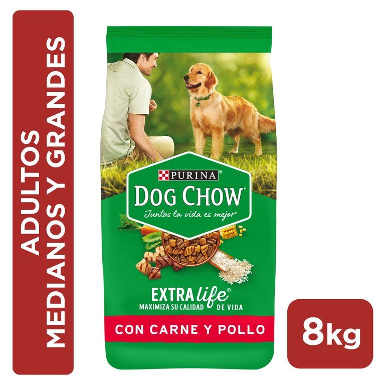 DOG CHOW Alimento seco perro DOG CHOW Adultos Medianos y Grandes 8kg ...