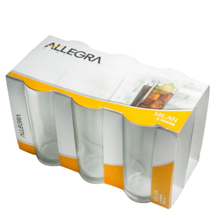 Display 6 Vasos Altos Milan | Sodimac Chile