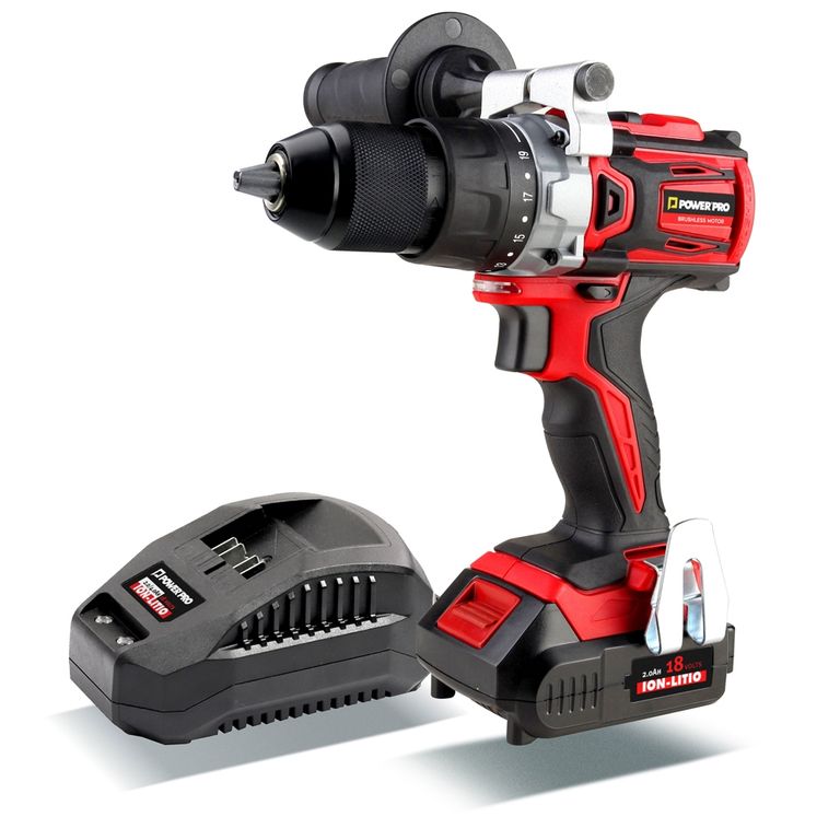 POWER PRO Kit Taladro inalámbrico percutor 13 mm 18V | falabella.com