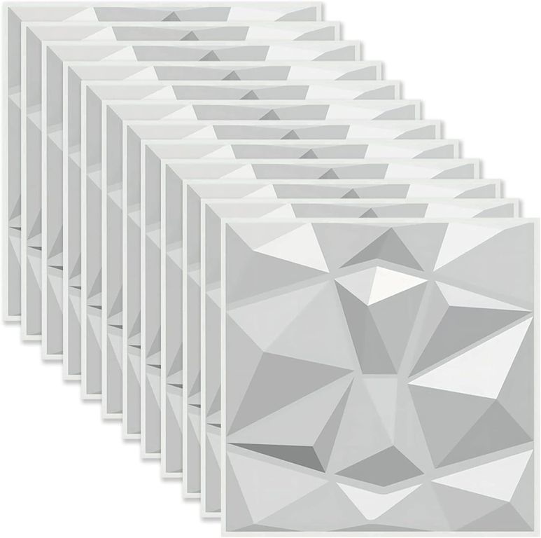 BLUEDREAMER Paneles decorativos de pared 3D 40 piezas 50cm x 50cm10m2 ...