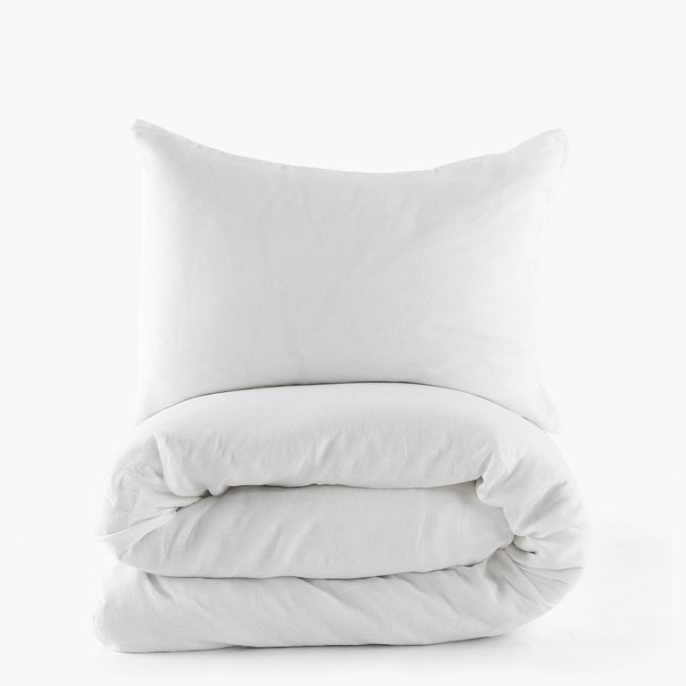 FORM DESIGN Funda Plumón 100% Lino Portofino King/Super King Blanco ...