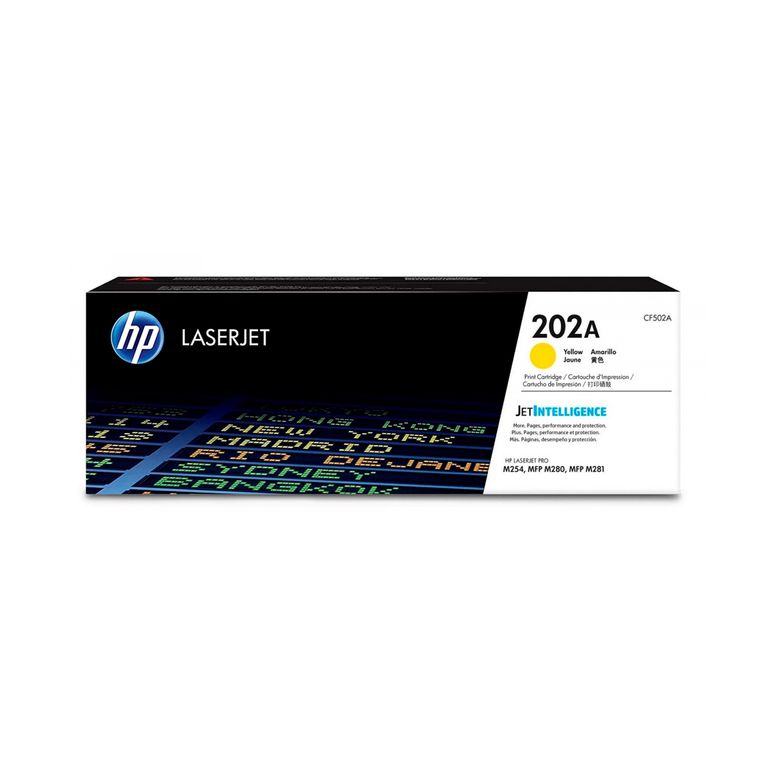 HP Toner Hp 202A CF502A Amarillo Genuino CF500A M254 M280 M281 ...