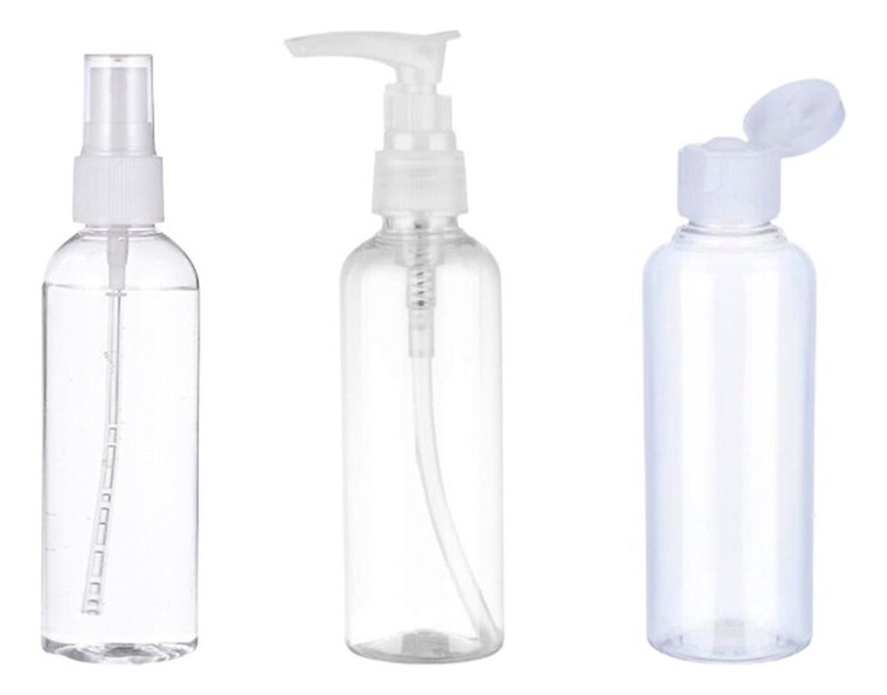 GENERICO Set 3 Botella De Viaje Variedad 100 Ml Transparente ...