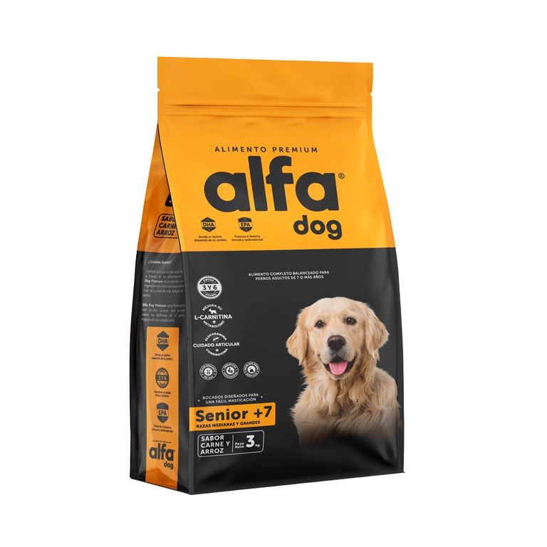 ALFA DOG Alimento Perros Alfa Dog Premium Senior 3 Kg | falabella.com