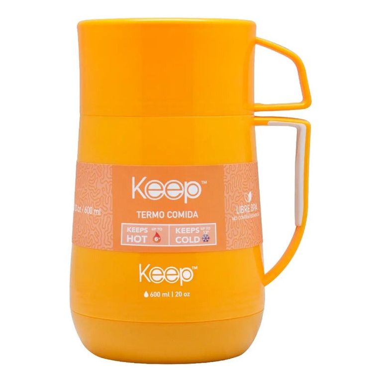 Termo De Comida/líquido 600ml Keep color amarillo | Sodimac Chile