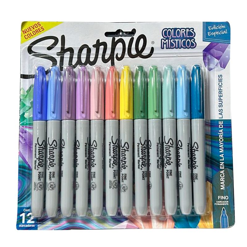 SHARPIE Marcador Sharpie 12 Colores Misticos Permanente | falabella.com