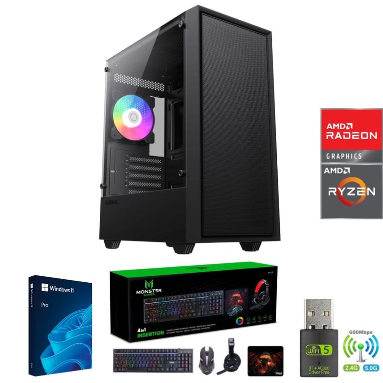 AMD CORP Pc Gamer AMD Ryzen 5 8500G - 16GB - Radeon 740M - 1TB - Wifi ...