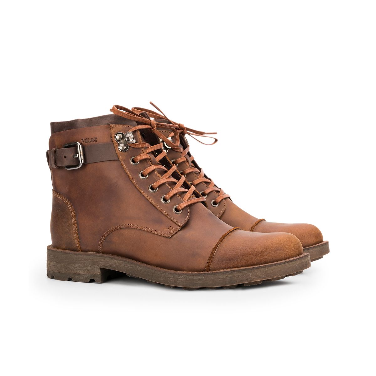 VELEZ Vélez Botas Casual Laos De Cuero Vintage Miel | falabella.com