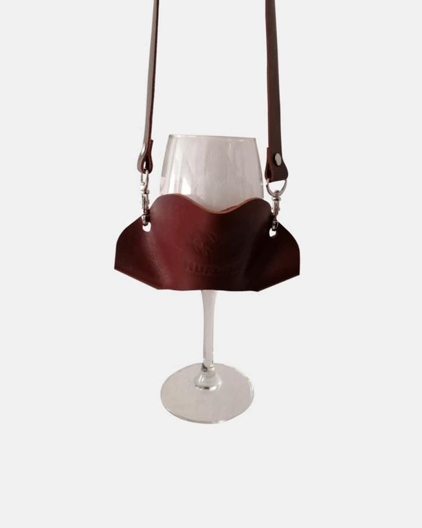 GENERICO Porta Copa Vino de Cuero | falabella.com