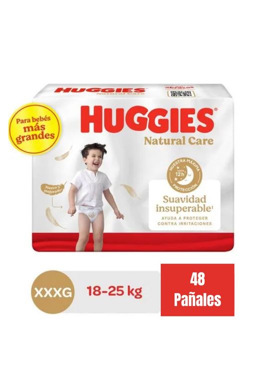 HUGGIES Pañales Huggies Natural Care XXXG 48 unidades | Falabella Chile