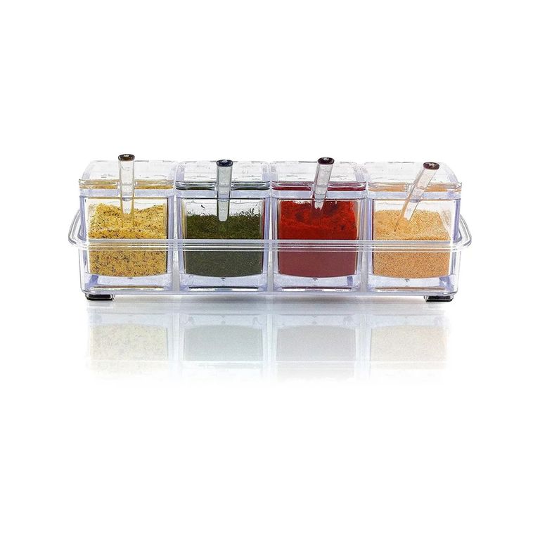 Especiero Modular Para Condimentos De Cocina 4 Compartimientos ...