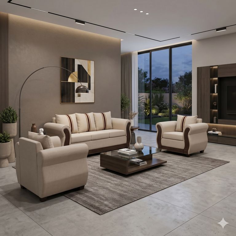 LIVING ATENAS 3-1-1 BEIGE | Sodimac Chile