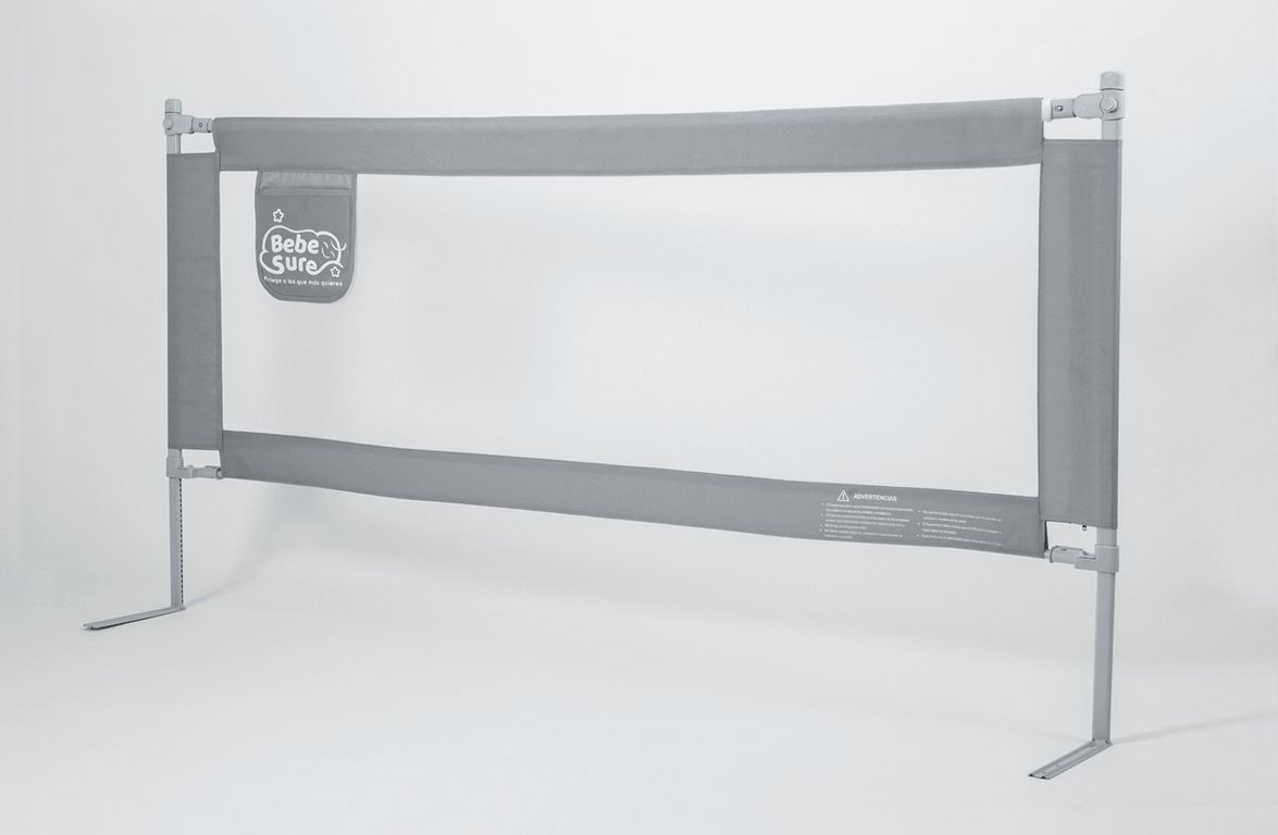 BEBE SURE Set 2 barandas para cama 2 plazas 150x190 cm colchón bajo ...