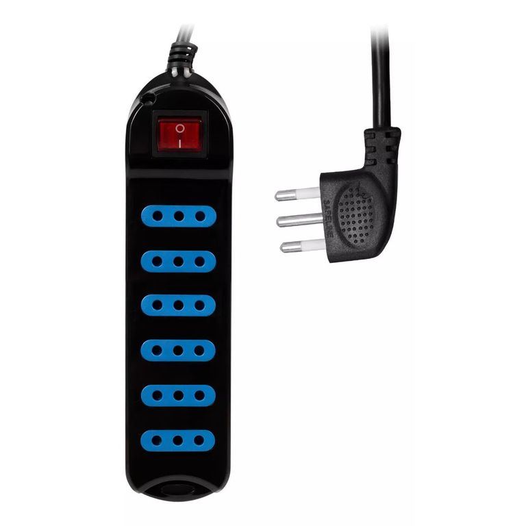 Alargador Eléctrico Philco XT30 3 Mts 6 Pos Negro | Sodimac - Falabella