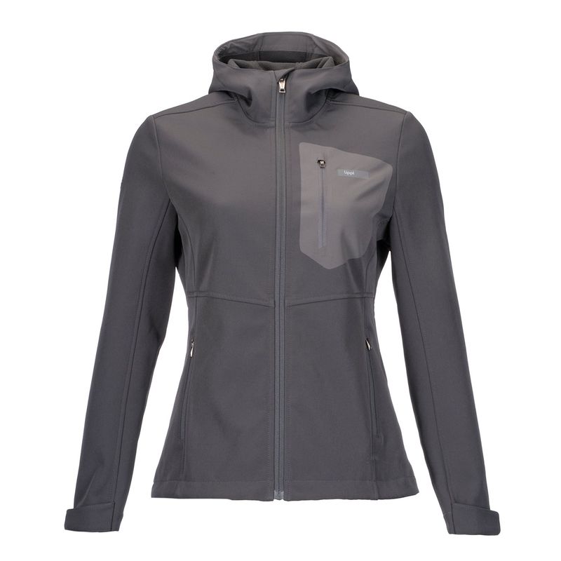 LIPPI Chaqueta Mujer Seek Softshell Hoody Jacket Grafito Lippi | falabella.com