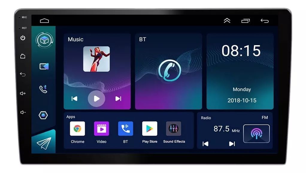Radio 9 Android Auto Para Apple Carplay Qled 4gb/64gb Inalámbrico ...