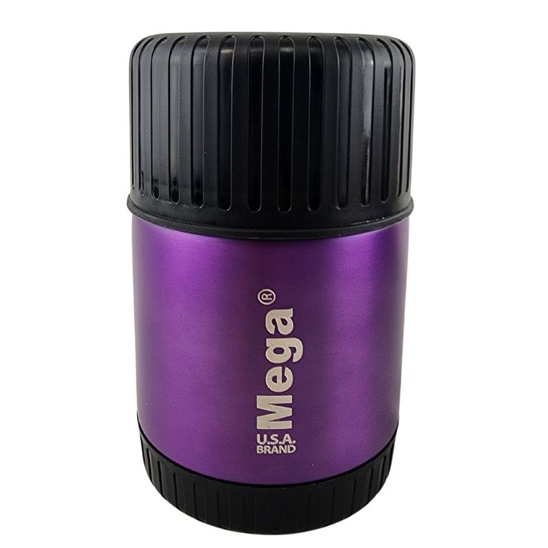 MEGA Termo Mega Magnum 500mL Comidas Metalico Acero Inoxidable Morado ...