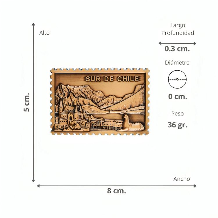 Pack 4 Iman color cobre Sur de Chile | Sodimac Chile
