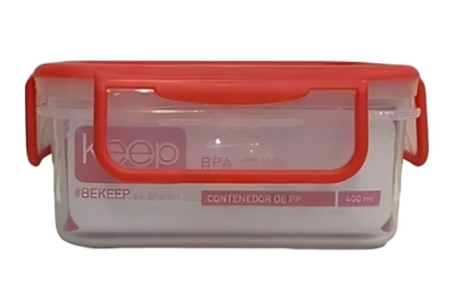 KEEP HERMETICO PP 400ML RECTANGULAR ROJO | falabella.com