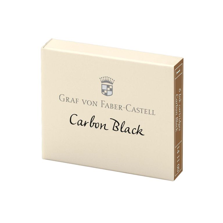 Cartuchos de tinta Faber Castell x6 Negro Carbón | Sodimac Chile