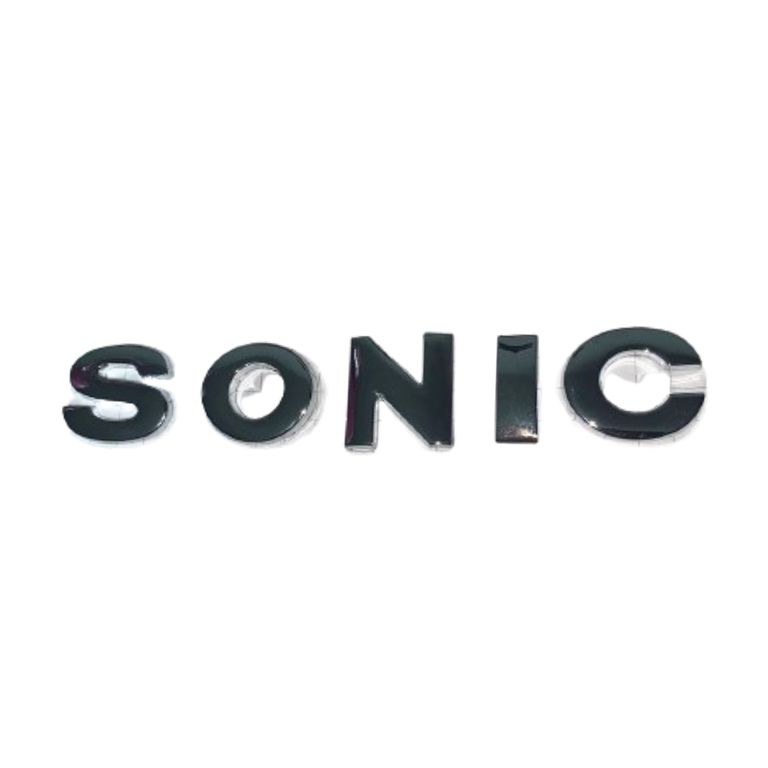 GENERICO Letras Sonic Emblema Metal 3d Letras Cromadas Con Adhesivo ...