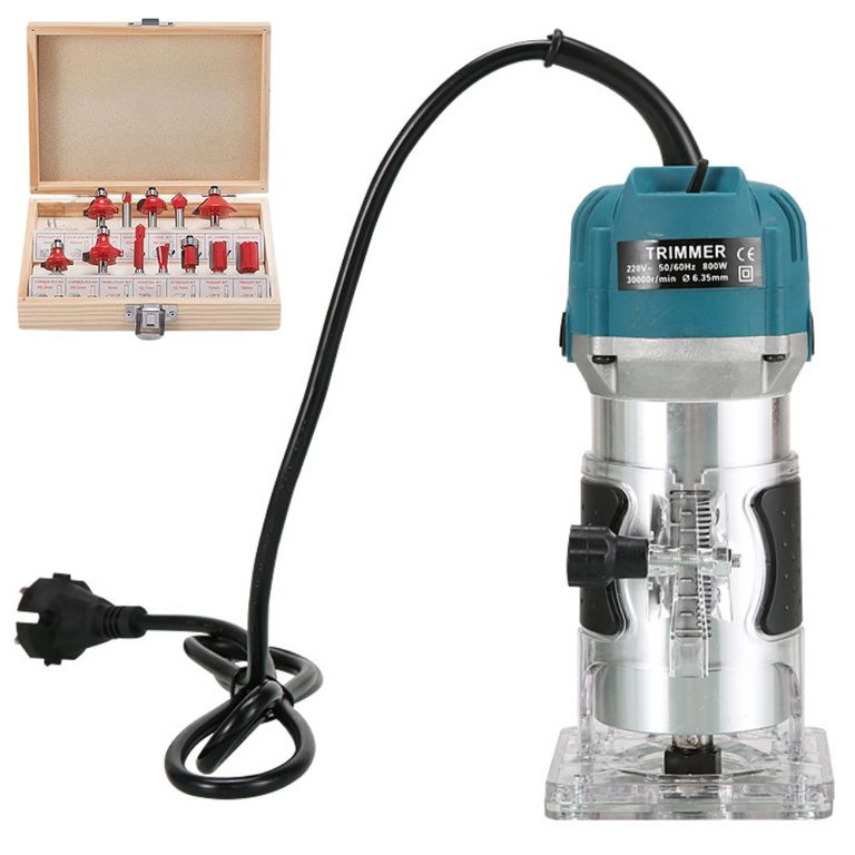 GENERICO Recortadora Fresadora Rebajadora Bordes Madera Router 800w ...